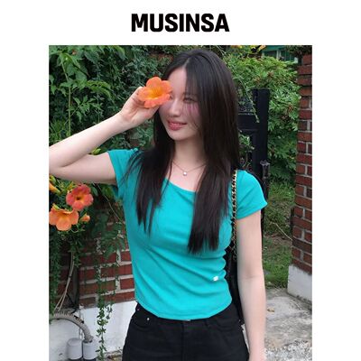 COSTUMEOCLOCK WOMAN [内置胸垫] COMPORT U领半韩国官网直邮进口