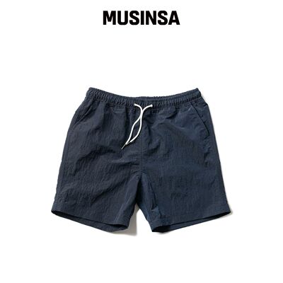 MASSNOUN 尼龙金属短裤 MUZSP004-NV MUSINSA韩国直邮官方正品