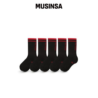 MENASOO [5 PACK] 跑步 crew FLOGGER FIT 袜子_韩国官网直邮进口