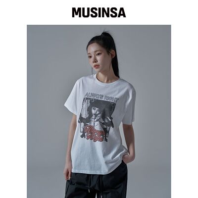 WAARFORWOMAN WT-68 女孩短袖T恤_白色 MUSINSA韩国官网直邮进口