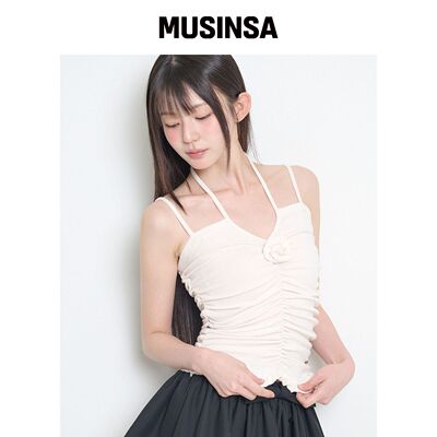 ILLIGO LER FRILL HALTER TOP IVORY MUSINSA韩国官网直邮进口