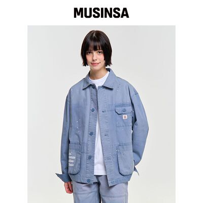 AECA 水洗三口袋夹克-蓝色 MUSINSA韩国直邮官方正品
