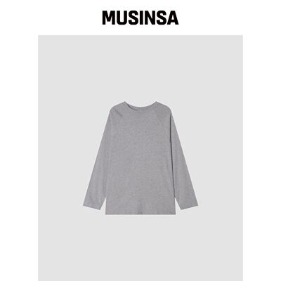 THE LILLE RAGLAN BOXY TEE_灰色韩国官网直邮进口MUSINSA
