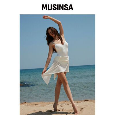REVE REVE UNBALANCE SLIT SKIRT WT MUSINSA韩国官网直邮进口