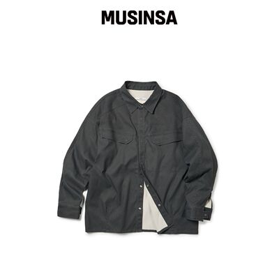 ETCE 水洗双口袋衬衫（灰色） MUSINSA韩国直邮官方正品