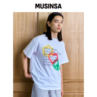 PIECE MAKER PIECE LOVE PEACE TEE (白色)韩国官网直邮进口