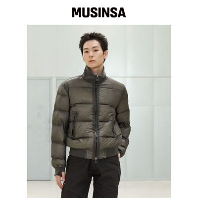 BEGIN202 MILAN 7D 罗纹羽绒夹克 [橄榄色] MUSI韩国官网直邮进口