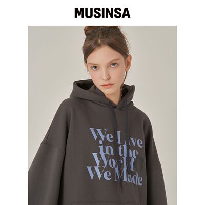 ROSEFRANTZ 世界花卉连帽卫衣 [炭灰色] MUSINSA韩国官网直邮进口
