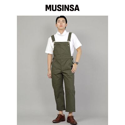 SAINTCREW 宽松剪裁背带裤 WCC-610 卡其色 MUSI韩国官网直邮进口