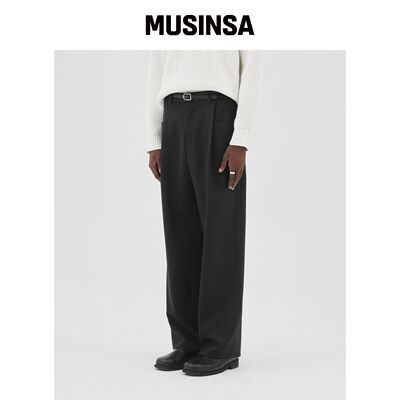 MUILL 大口袋宽松slacks（茶色） MUSINSA韩国官网直邮进口