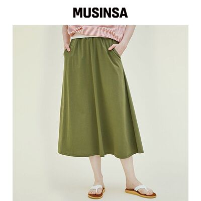 CHIQUITA 棉质裙子 (卡其) 242401SKH韩国官网直邮进口MUSINSA