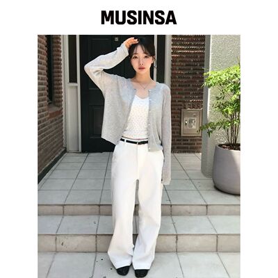 COSTUMEOCLOCK WOMAN 亚麻质感宽松牛仔裤 3色 C韩国官网直邮进口