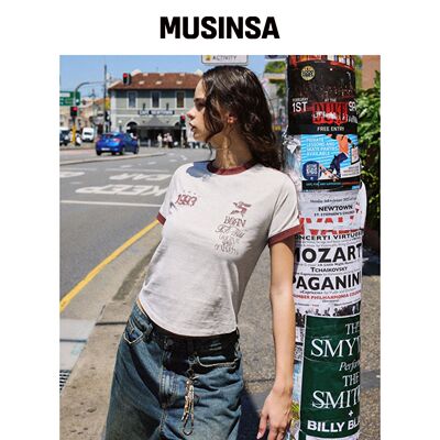 1993STUDIO 93 田径短款衬衫_驼色 MUSINSA韩国官网直邮进口
