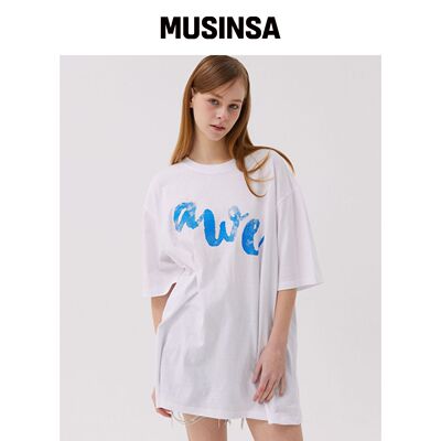 AWESOME STUDIO AWE LOGO 短袖T恤 WHITE韩国官网直邮进口MUSINSA