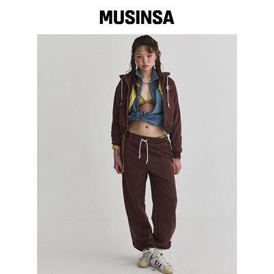 BETTER THAN SURF EUPHORIA 卫裤 - 棕色 MUSINS韩国官网直邮进口