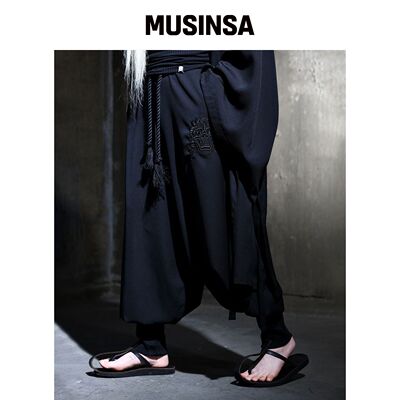 KIRTIMUKHA 刺绣宽松 jogger 热裤子 MUSINSA韩国官网直邮进口
