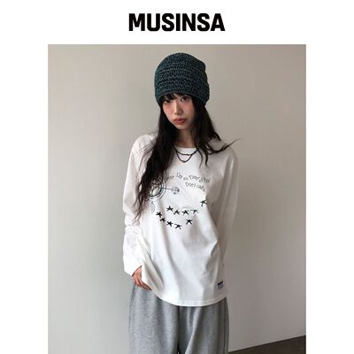 SEW-B 宽松版型 DONT CARE 长袖T恤 MUSINSA韩国官网直邮进口