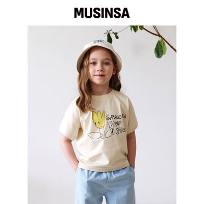 BEACHESAND CREAM KIDS grow 短袖T恤 MUSINSA韩国直邮官方正品
