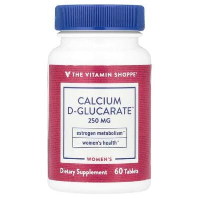 The Vitamin Shoppe,女性 D-葡糖酸钙™，250 毫克，60 片