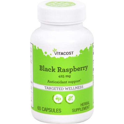 Vitacost,Black Raspberry, 425 mg, 60 Capsules