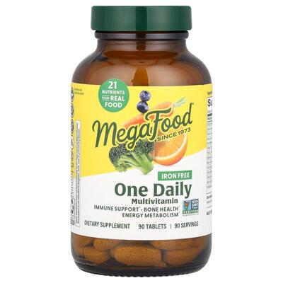 MegaFood每日一次多维生素矿物质膳食补充片维生素b叶酸锌铁维生A