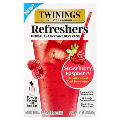 川宁,Refreshers, Herbal Tea Instant Beverage, Strawberry Ras