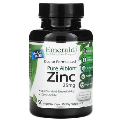 Emerald Laboratories,全 Albion，锌，25 毫克，90 粒素食胶囊