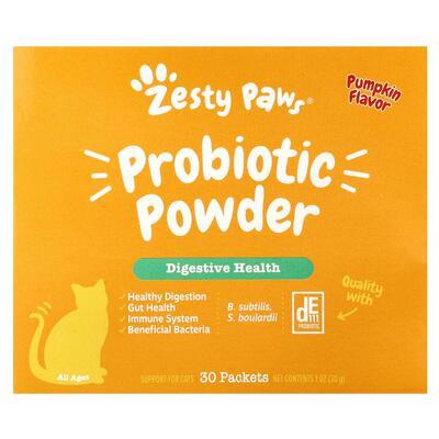 Zesty Paws,益生菌粉，狗狗专用，所有年龄段，南瓜味
