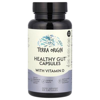 Terra Origin,含维生素 D 的健康肠道™胶囊，60 粒胶囊