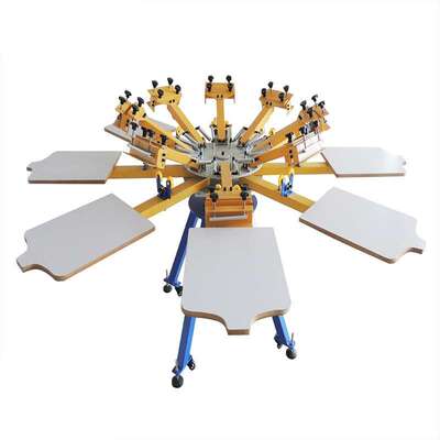 Manual Eight Color Screen Printing Machine Simple Manual Scr
