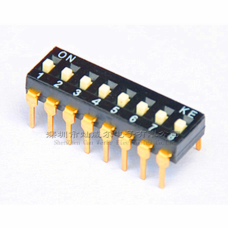 直插 KE 2.54 2/3/4/5/6/8位 DSIC02LSGET DIP拨码开关 DSIC04LSG