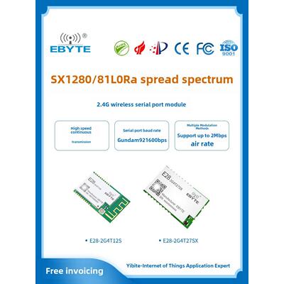 Ebyte的新产品Lora扩展Sx1281无线串口模块2.4g测距定位Rssi高速