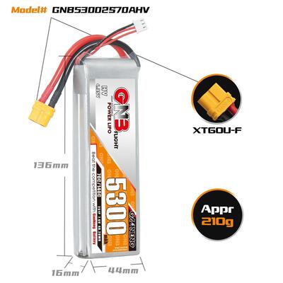 GNB高能5300mAh 2S 7.6V 70C HV遥控攀爬车模型船模RC锂离子电池