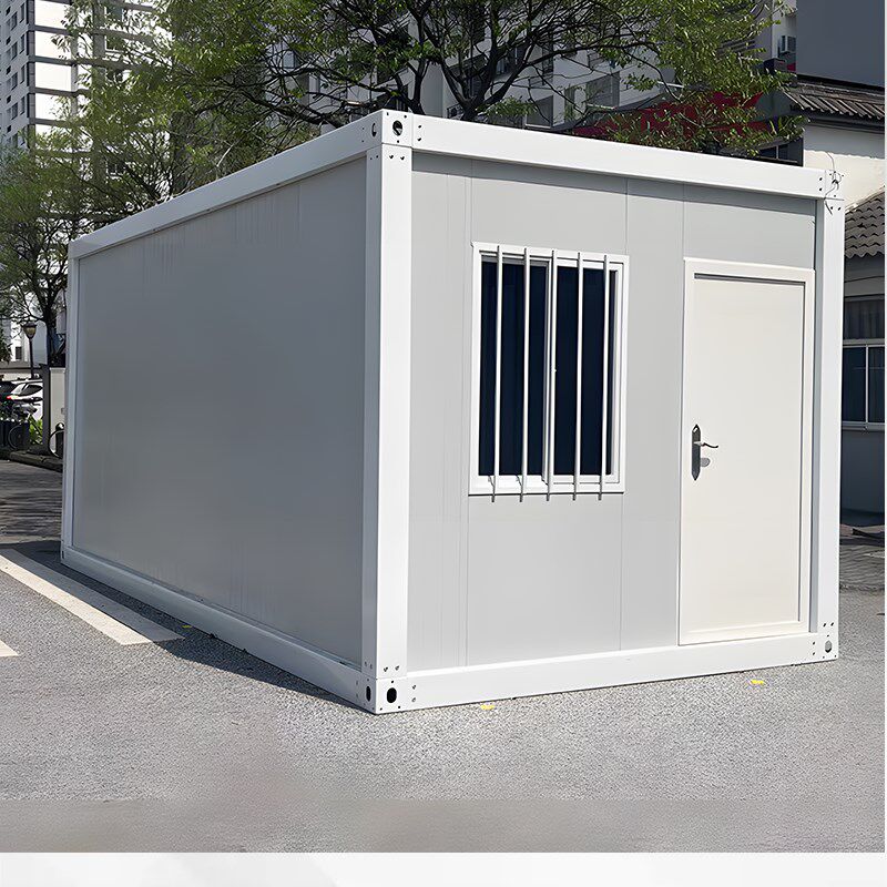 集装箱移动房玻璃幕墙办公室工地活动板房阳光房住人快拼箱彩钢房