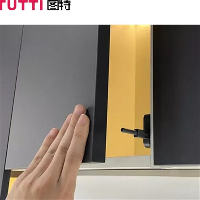 图特橱柜门反弹器免拉手开门器带调节关门缓冲自闭柜门按弹自弹器