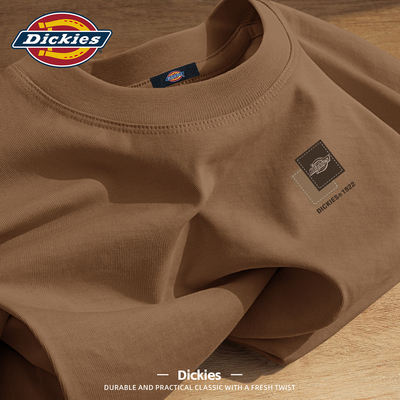 Dickies棕色纯棉百搭短袖T恤男款