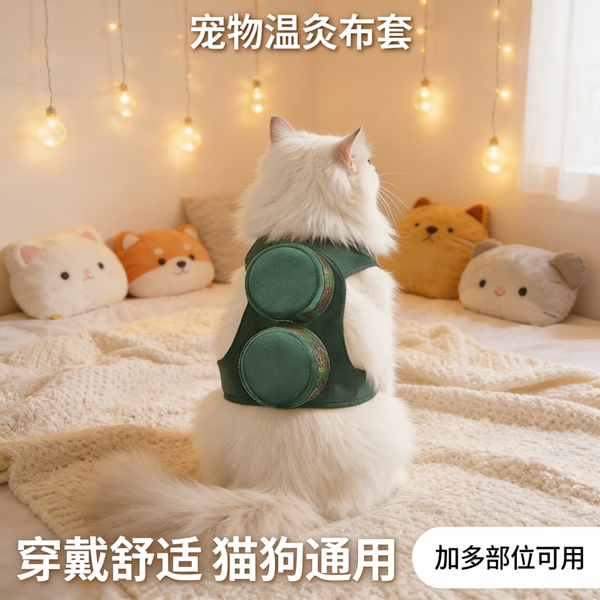宠物艾灸包无烟包 狗狗猫咪宠物店理疗艾灸器具布套随身灸艾灸盒
