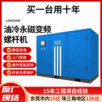 凌格风LOH55KW 油冷永磁变频螺杆机7.5-90KW空压机螺杆式空压机