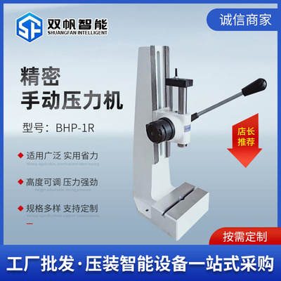 山东厂家定制 BHP多规格齿轮式小型台式手扳压力机精密手动压力机