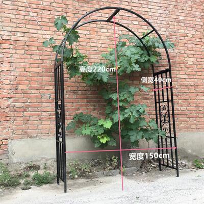 欧式铁艺拱门藤月拱门户外园艺装饰瓜架花门庭院爬藤架花架铁线莲