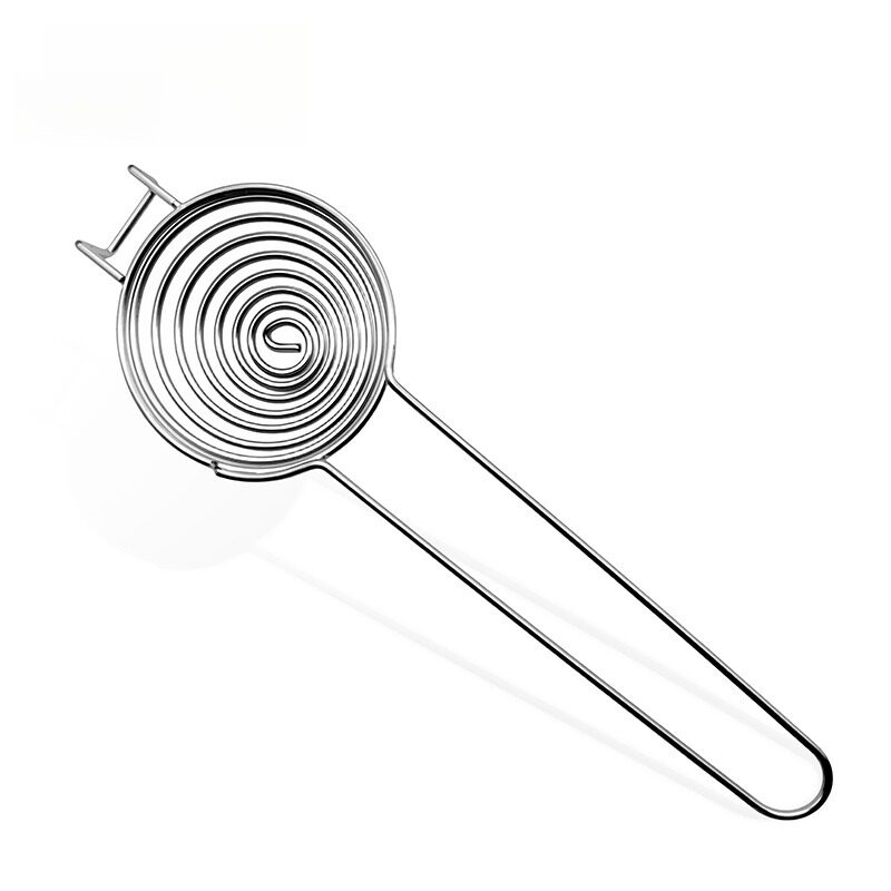 不锈钢鸡蛋蛋清分离器滤蛋器线圈滤网长柄创意家用鸡蛋黄分离