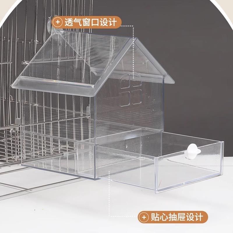 鹦鹉洗澡盆专用大号盒用品玄凤浴盆虎皮玩具八哥浴室鸟笼配件