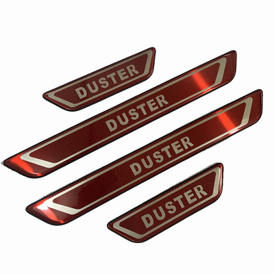适用于DUSTER冲压翻边汽车门槛条防踩贴防护贴改装通用撞条
