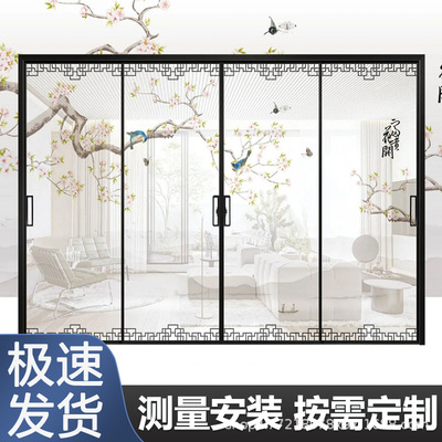 厨房推拉门阳台铝合金双层钢化玻璃客厅卫生间隔断门