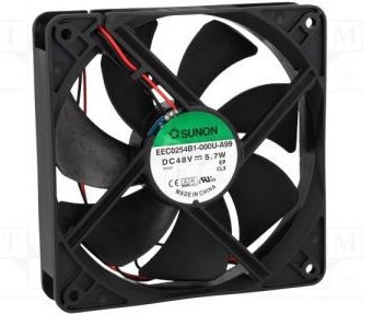EEC0254B1-000U-A99 [FAN AXIAL 120X25MM 48VDC WIRE]