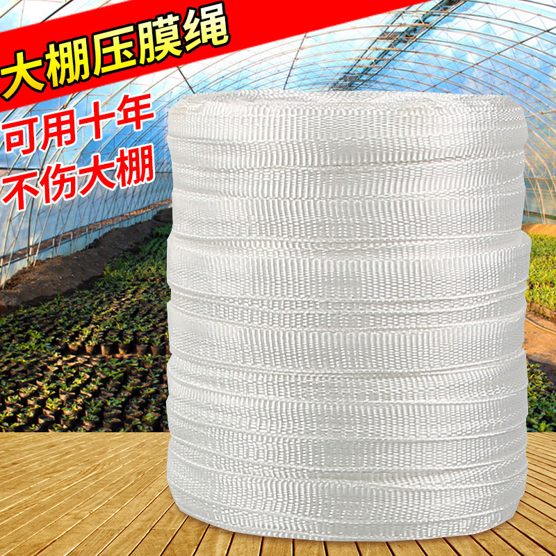 大棚专用压膜线塑料大棚压膜绳抗老化压膜带塑料绳子捆绑绳子扁带