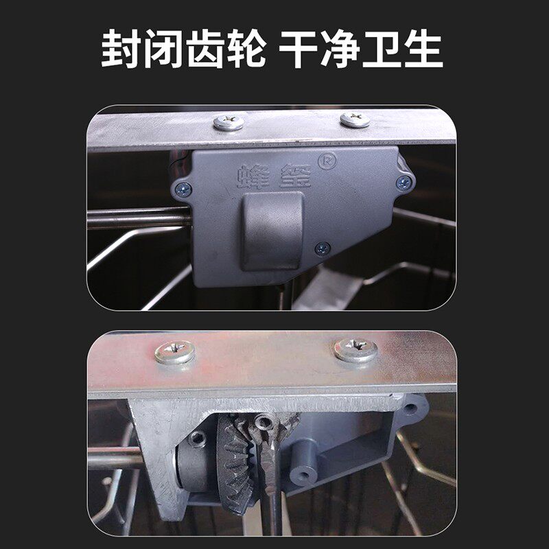 摇蜜机304全不锈钢小型家用养蜜蜂工具中意蜂加厚手动甩蜜打糖机