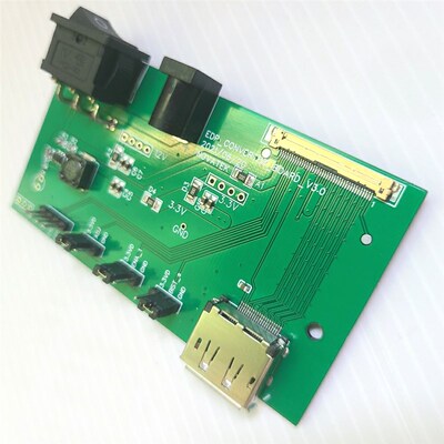 DP to eDP直连板老化LED点灯测试板治具4K液晶屏驱动板BIST自测板