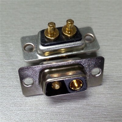 新品180度直插混装dsub2V2母座连接器2芯阴阳矩形接口d型电源插座