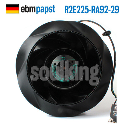 全新德国ebmpapst R2E225-RA92-29 230V 0.68A 涡轮离心风扇